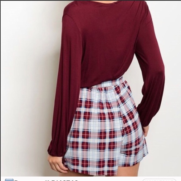 2 Hearts | Pants & Jumpsuits | 2 Hearts Burgundymaroon Romper B75 ...